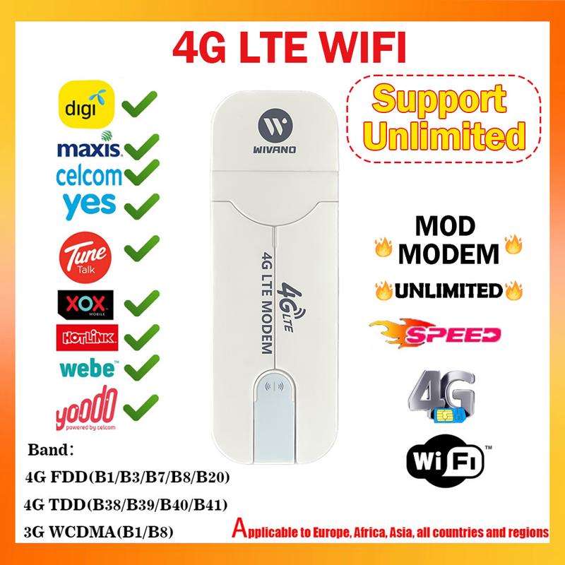 【Support Unlimited Data】Portable 4G LTE USB Modem WiFi Router, - TikTok ...