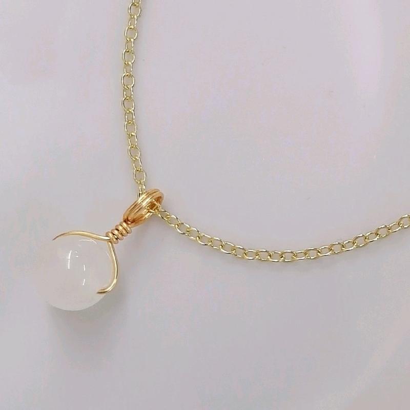 14k Gold Filled (Suasa) Rantai Suasa + Loket Kristal- Batu Asli ...