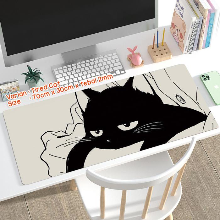 Jual Mousepad gaming premium panjang mouse pad motif kucing cats alas ...