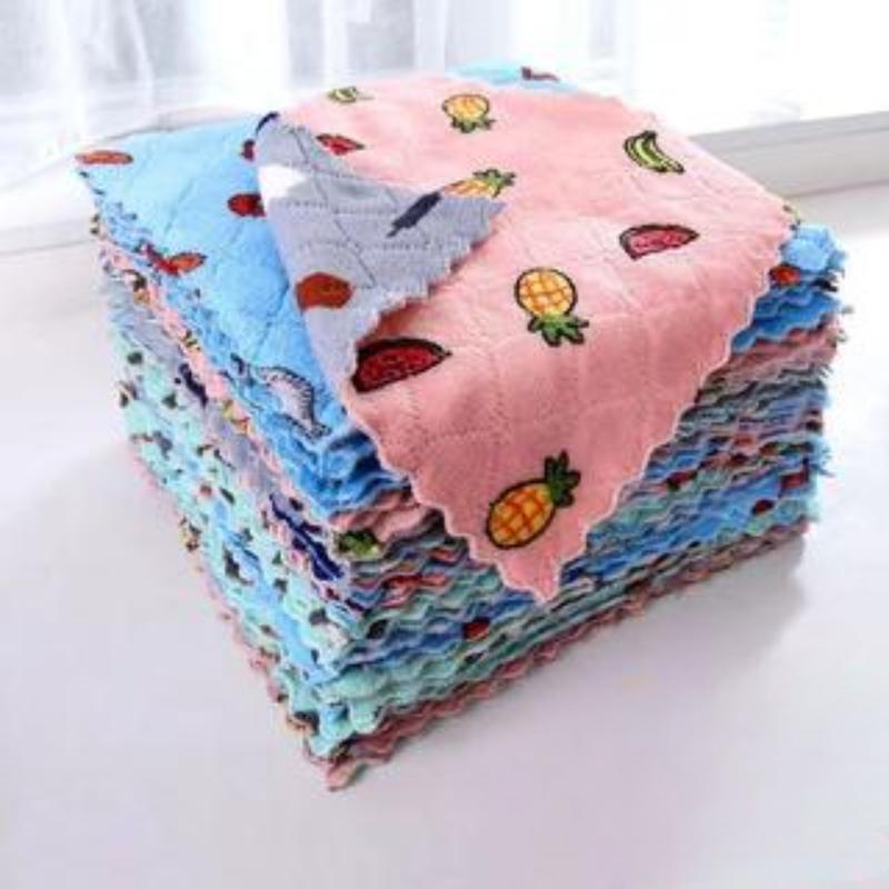 Kain Dapur Microfiber, Kain Pembersih Ajaib, Lap Dua Lapisan - TikTok ...