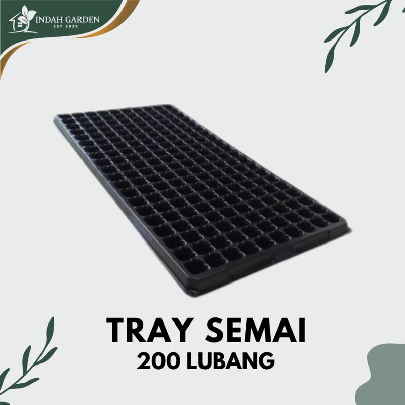 Tray semai 200 lubang pot tray penyemaian bibit tanaman Hidroponik ...