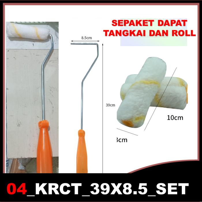 Jual Kuas Roll Cat Tembok 3/9 /4 inci High Quality - Paint Roller ...