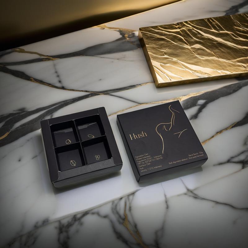 Hush chocolate dark milk chocolate 32 gram 4 pcs - Shop | Tokopedia