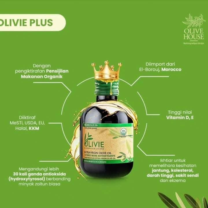 Olivie plus 30x 250 ml olive house minyak zaitun organik good premium ...