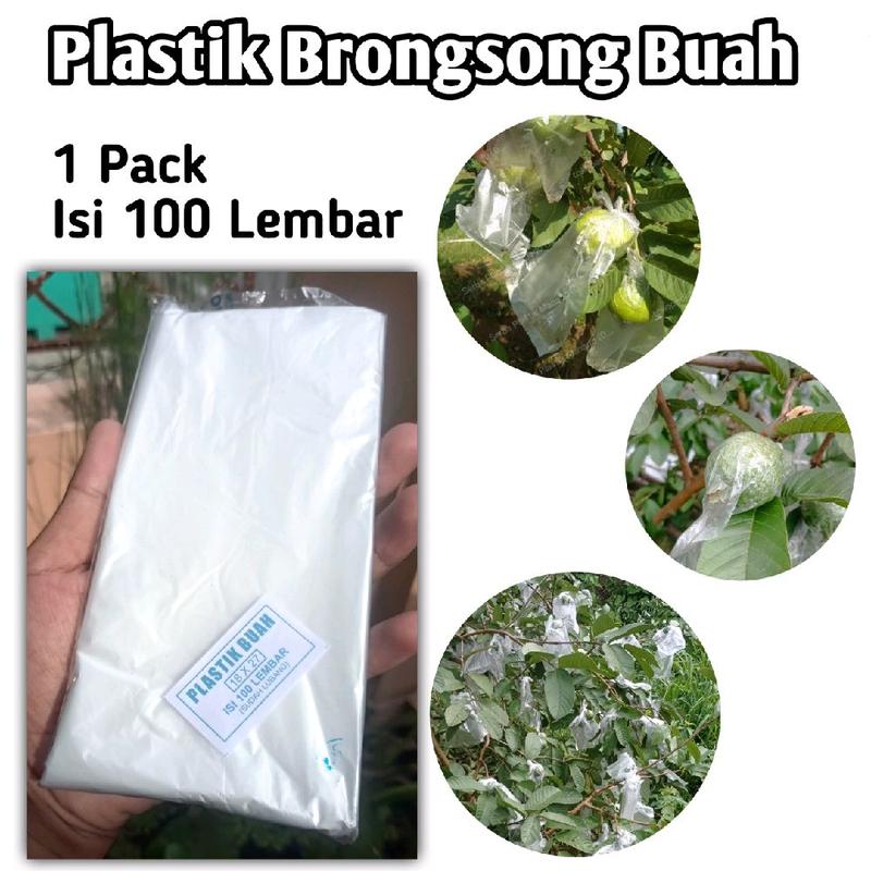 Plastik Pembungkus Buah 1 Pack isi 100 Lembar Sudah Lubang / Fruit ...