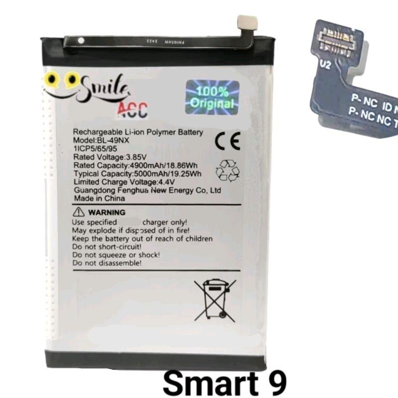 Baterai Infinix Smart 9 Connector Lebar BL-49NX BL49NX Battery Original ...