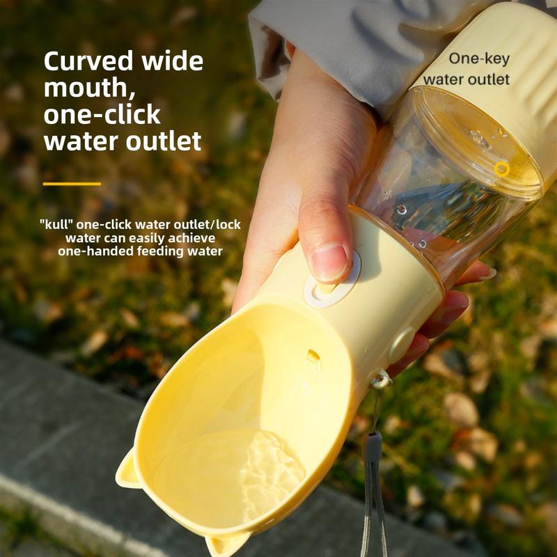 One-touch water dispenser, portable pet water bottle, dog an - TikTok ...