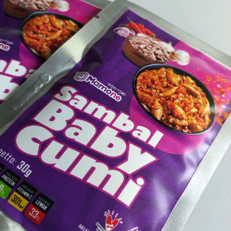 Mamone Sambal Baby Cumi Shacet Mamone 30g Halal Dengan Protein Vitamin ...