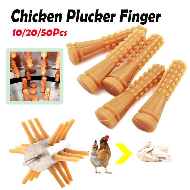 10/20/50Pcs Chicken plucker finger Rubber feather remover Hair - TikTok ...