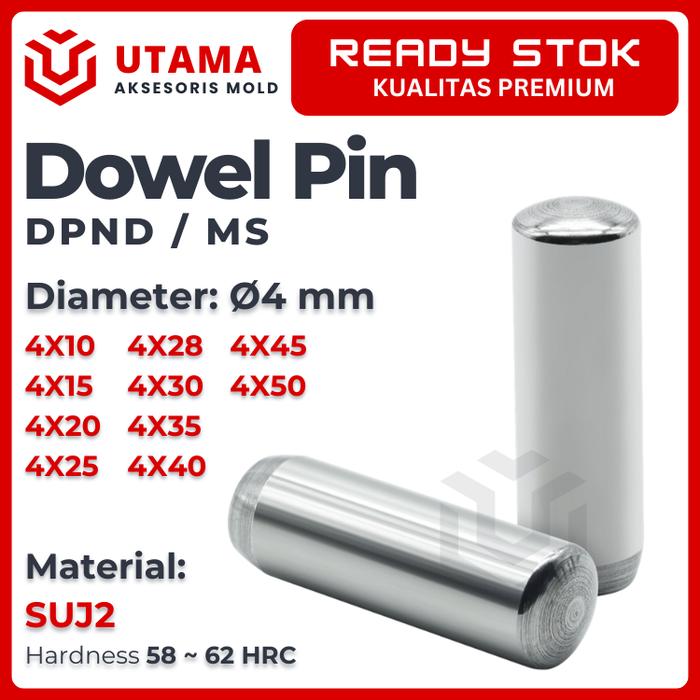 Jual Dowel Pin DPND / MS 4X10, 4X15, 4X20, 4X25, 4X28, 4X30, 4X35, 4X40 ...