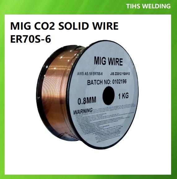 Co2 MIG Solid Wire ER70S-6 0.8mm /1.0mm (D100 1KG) - TikTok Shop Malaysia