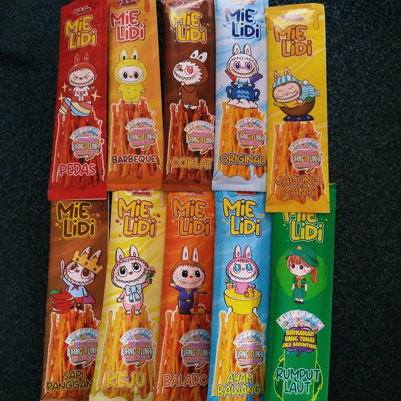 MIE LIDI KARAKTER VIRAL ISI 50 PCS MIX 10 RASA BERHADIAH BY MO - Shop ...