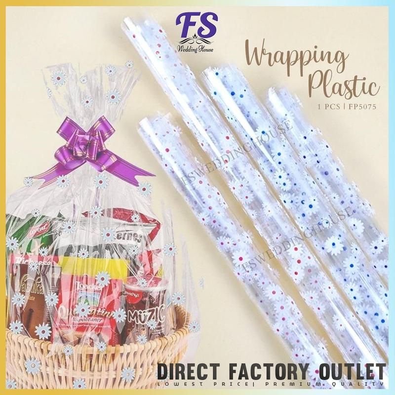 1PCS- Hamper Wrapping Plastic/ Wrapping Paper Gift Wrap Wrapper ...