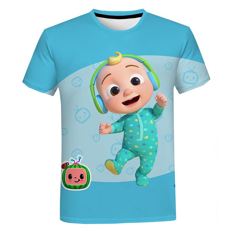 Cocomelon T Shirt Men Short Sleeve Funny Cool 3D Print T Shirt - TikTok ...