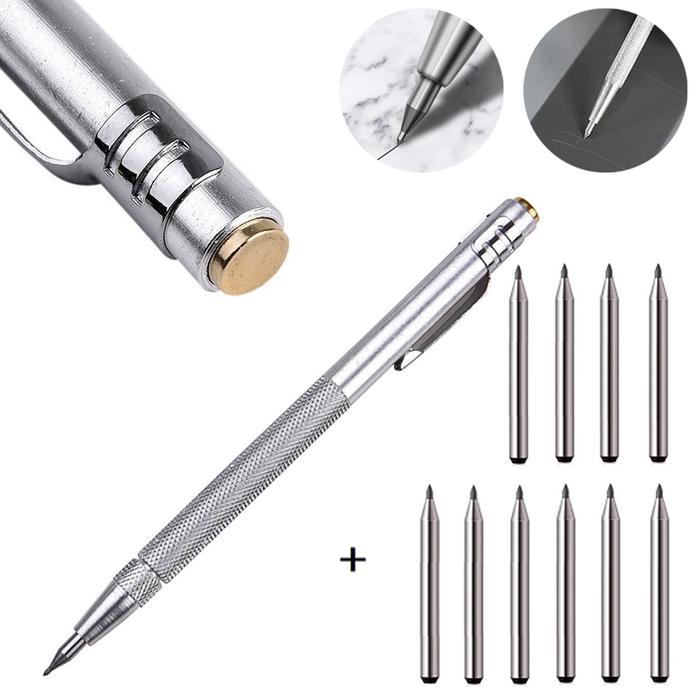Jual Diamond Scribing Pen Carbide Scriber Pen Metal Marking Engraving ...