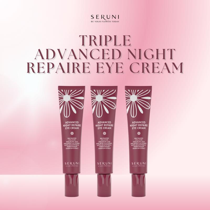 SERUNI - TRIPLE ADVANCED NIGHT REPAIRE EYE CREAM - MEMBANTU MENJAGA ...
