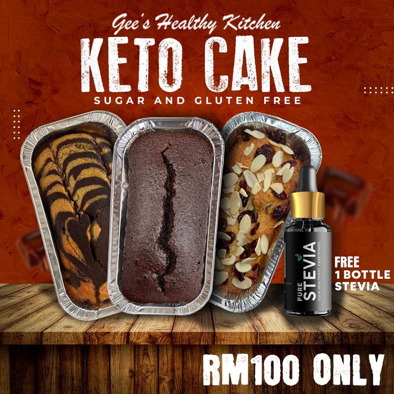 Combo Keto Cake Zero Sugar FREE STEVIA - TikTok Shop Malaysia