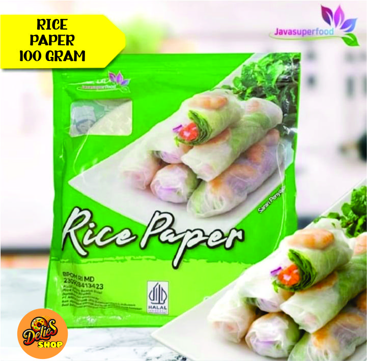 JAVA RICE PAPER BULAT 100 GRAM (10 lembar), high quality rice paper ...