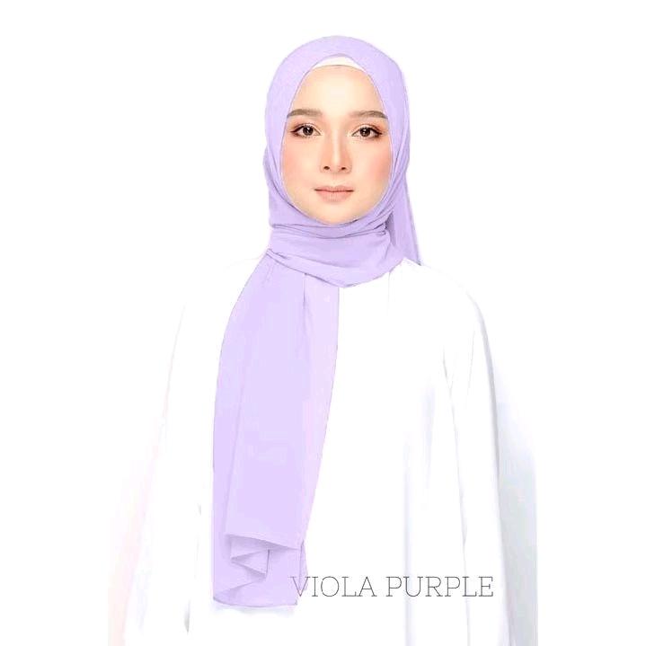 SHAWL CHIFFON KEKNIS PLAIN (HEAVY CHIFFON) 1.8m good quality - TikTok ...