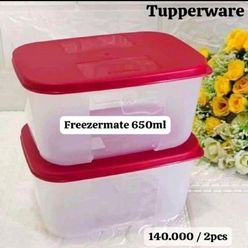 Tupperware frezzermate 650ml Warna merah ecer 1pcs - Shop | Tokopedia
