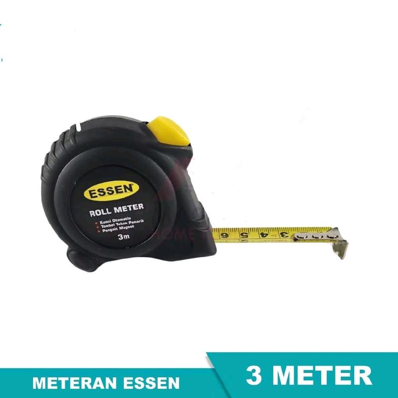 Meteran Magnet Anti Pecah 3M / 5M / 7,5M ESSEN / Meteran Self Lock 5M ...
