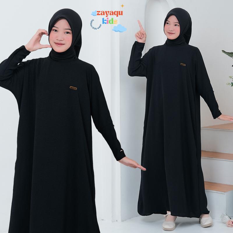 DRESS GAMIS MUSLIM ANAK TANGGUNG REMAJA TERLARIS ABAYA BATWING PREMIUM ...
