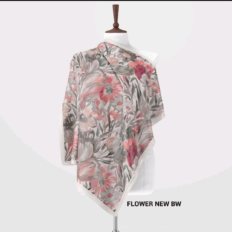 FLOWER NEW-hijab/kerudung segi empat voal motif sublim style - Shop ...