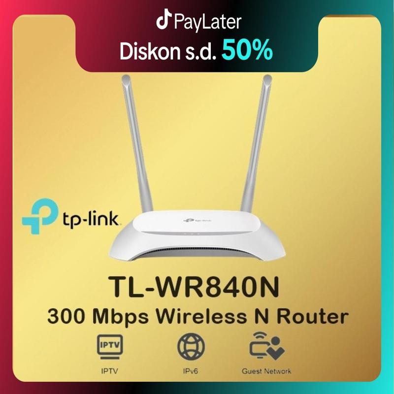 TP-Link TL-WR840N 300Mbps TPLink WiFi Wireless N Router TL WR840N ...