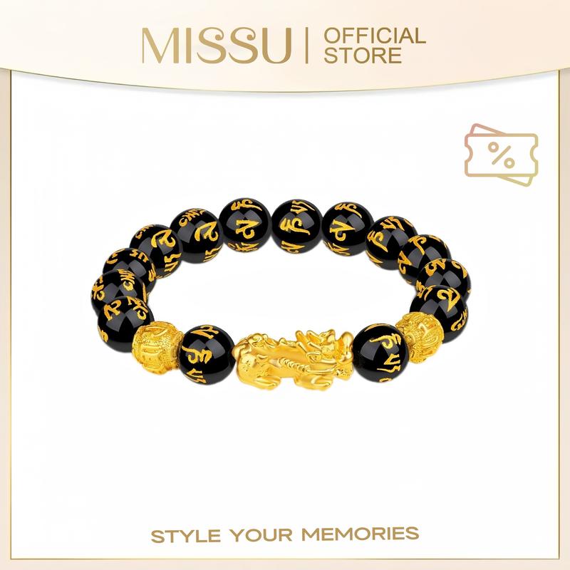 Missu Chinese Piyao Dragon Pixiu Black Beads Lucky Charms Fashion ...
