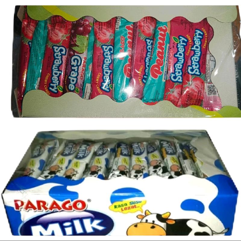 permen parago milk chewy candy permen lunak rasa susu Manis Snacks ...