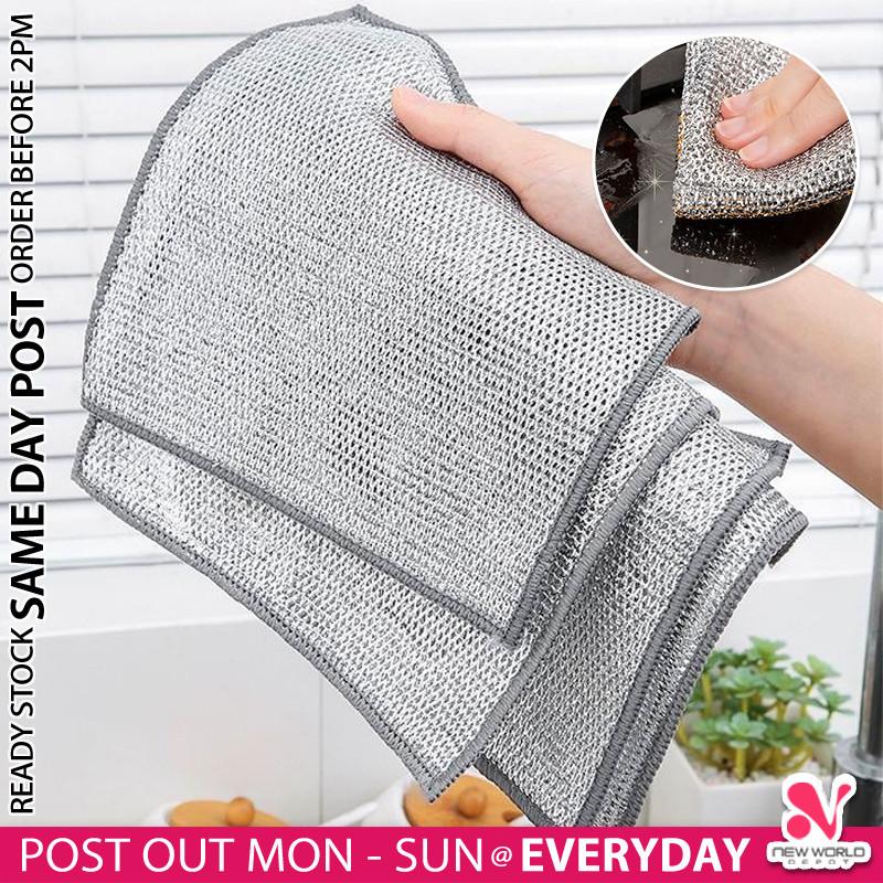( QUICK REMOVAL ) Stainless Steel Wire Cleaning Cloth Stain Rust ...