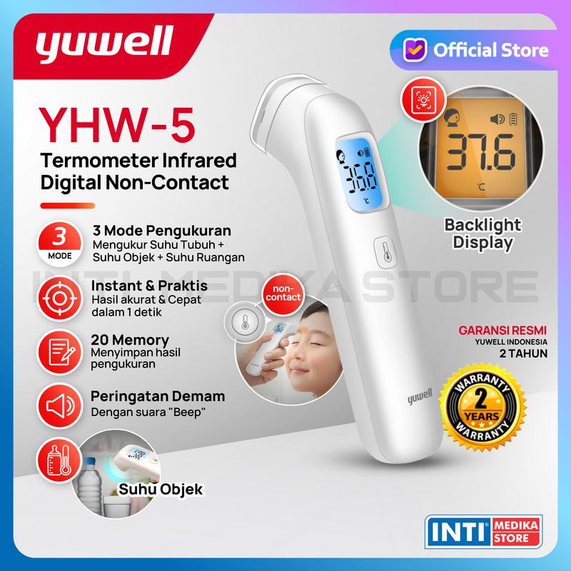 YUWELL - Thermometer Infrared YHW5 dengan 3 Mode Sensor (Sensor Objek ...