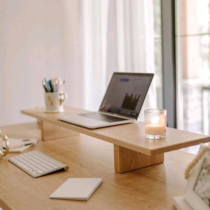 Meja Komputer Kayu Stand dengan Tampilan Estetik dan Menarik - Shop ...