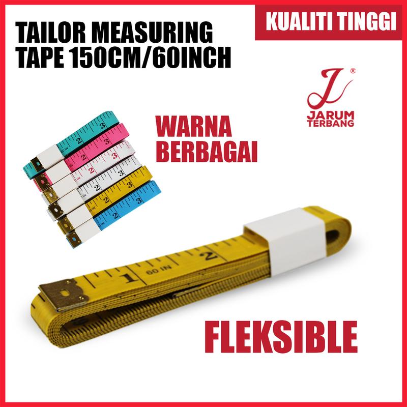 Pita Ukur Badan 60 inci / Pita Ukur Baju / Tali tape Inci / Tools ...