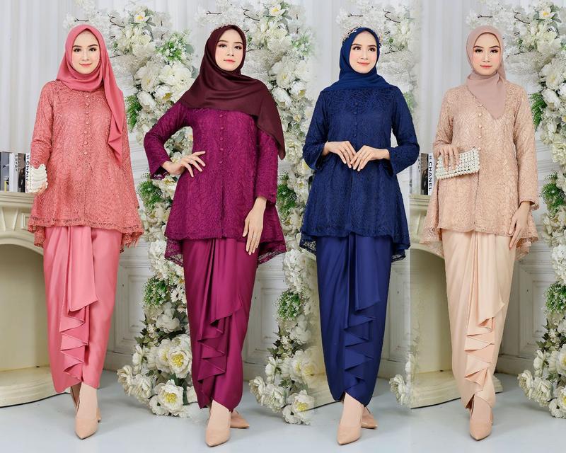 FIONA KEBAYA LACE PARIO BERGETAH DI PINGGANG READY TO WEAR - TikTok ...
