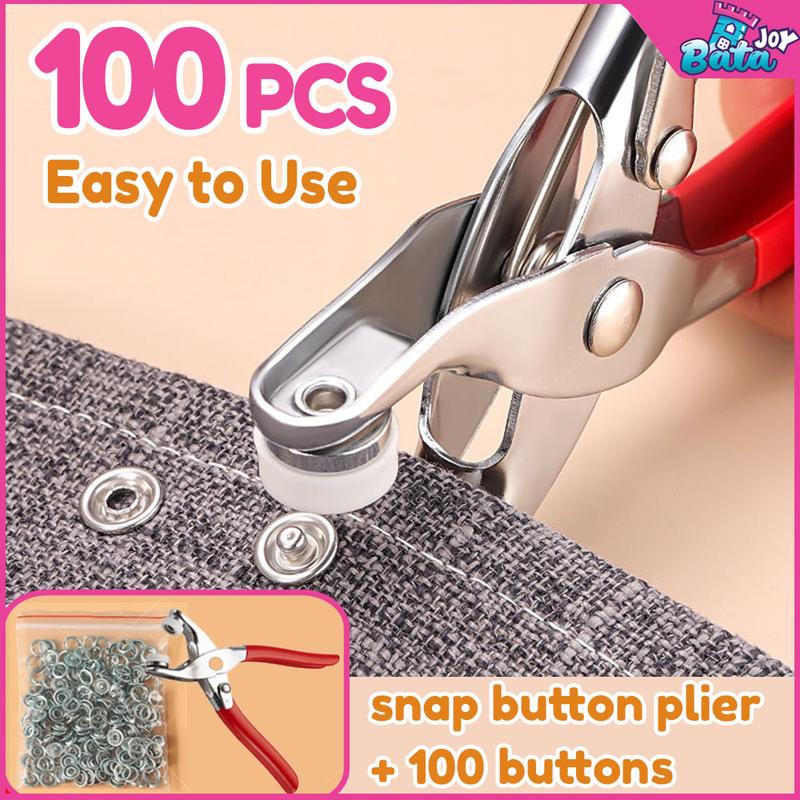 Metal Snap Button Plier Metal Automatic Button Snap Kit Set Metal ...