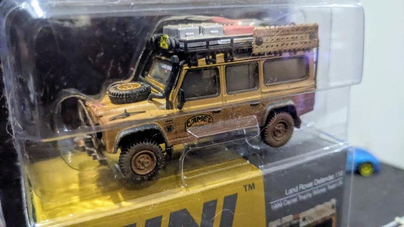Diecast Mini gt Land rover defender 110 camel trophy winner dirty 221 ...