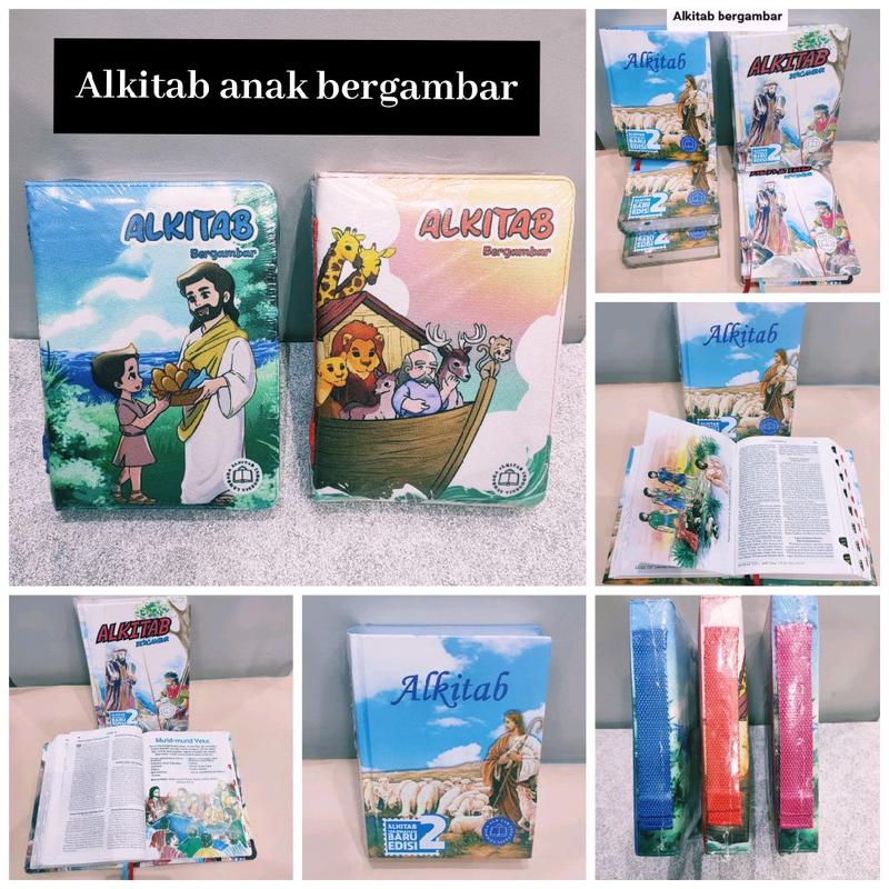 Alkitab bergambar Anak TB2 ukuran kecil,sedang & bersampul ( PL PB ...