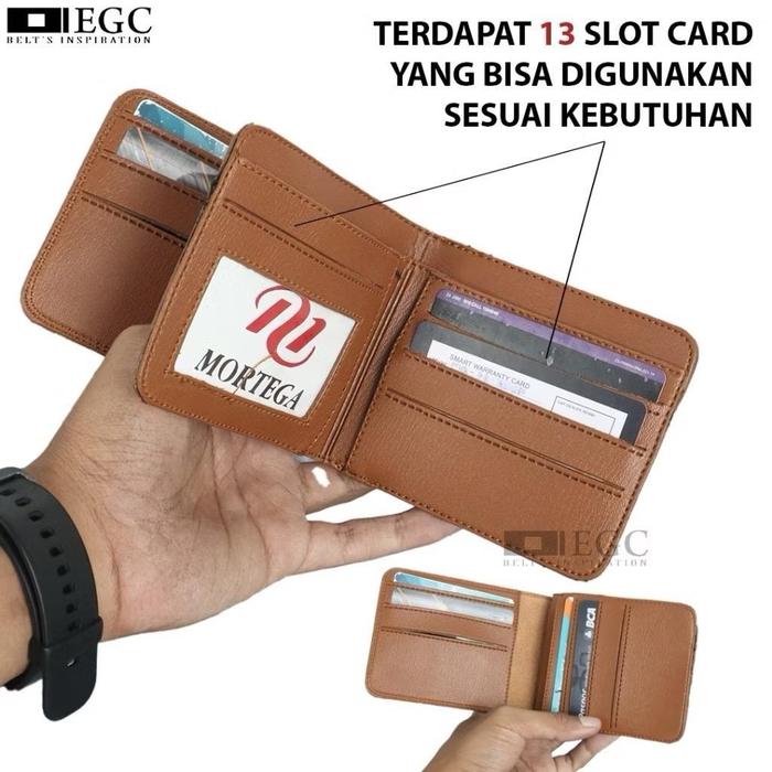 Promo dompet pria Kulit Sintetis Tebal 3 Warna Ukuran Standar Kartu ...