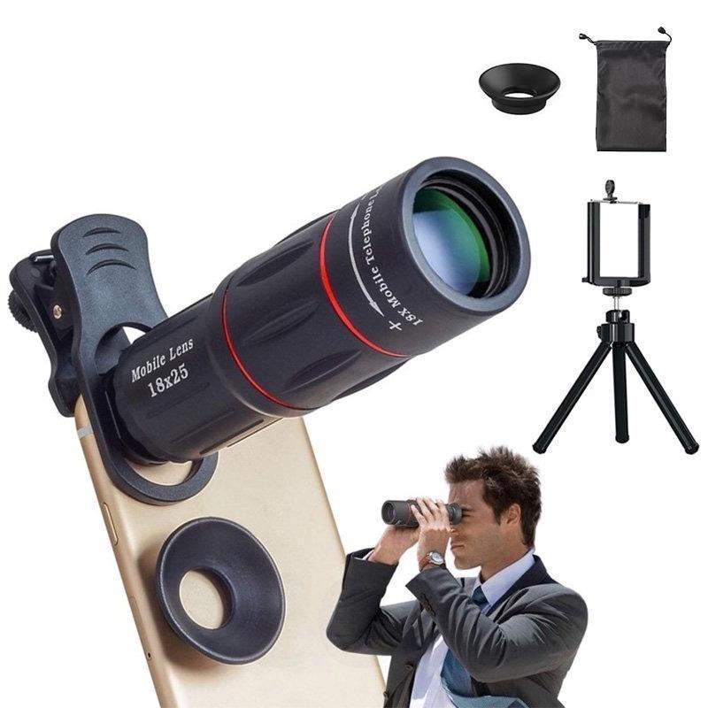 Apexel 18x25 zoom, Lensa Telefon Bimbit, Zum Optik HD, Monokular ...