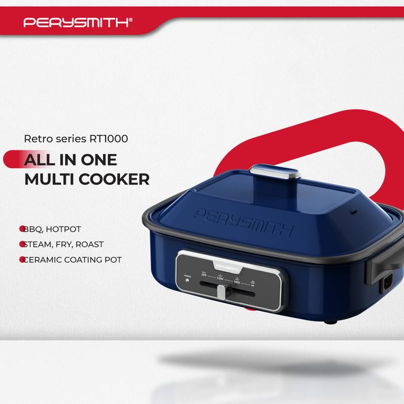 PerySmith All-In-One Multi Cooker Retro Series RT1000 - TikTok Shop ...