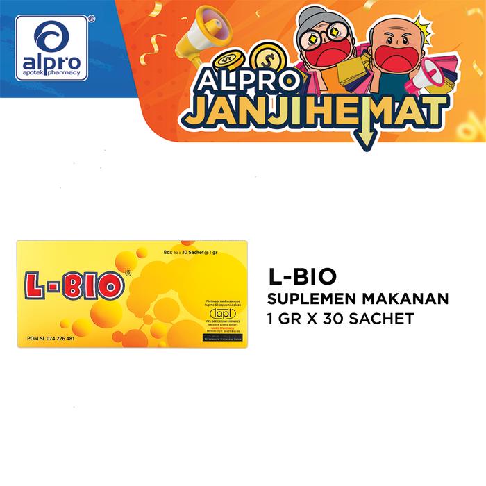 Jual L-Bio 1G 1 Box Isi 30 Sachet - Kota Depok - Apotek Alpro Akses UI ...