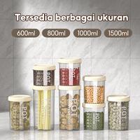 Promo Toples Kedap Udara PP / Wadah Penyimpanan Makanan / Stoples Bulat ...
