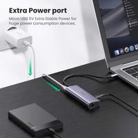 Promo UGREEN USB HUB Type C Multi Port RJ45 HDMI VGA RJ45 TF SD CARD 5 ...