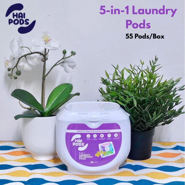 SG (55 Pcs) Hai Pods Laundry Pods Laundry Capsule All In One Laundry ...