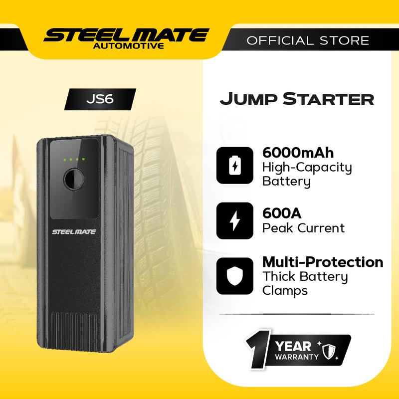 Steelmate Jump Starter JS6 6000mAh High Capacity Battery Powerbank ...