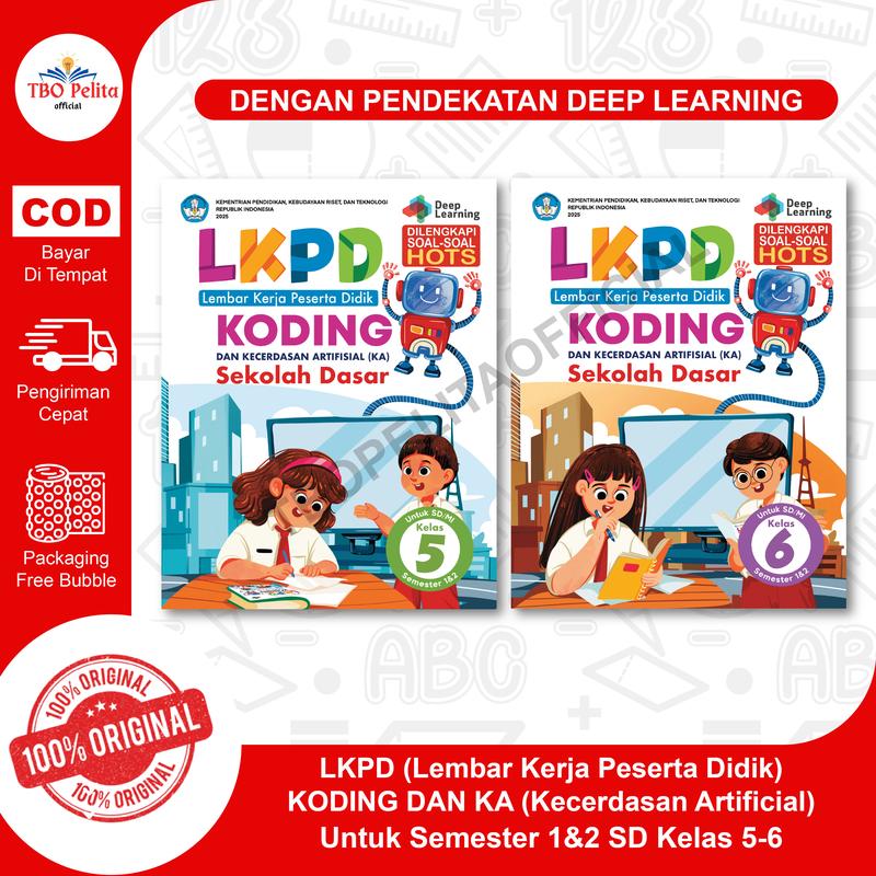 LKPD Koding dan KA (Kecedasan Artificial) SD Kelas 5-6 Untuk - Shop | Tokopedia