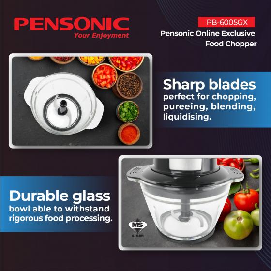 Pensonic Food Chopper Mini Food Processor Pemproses Makanan 1L Hygienic ...