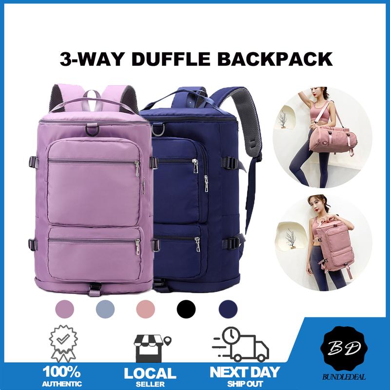 [SG] 3-Way Travel Duffel Backpack/ Duffle Weekender Bag/ Sling - TikTok ...