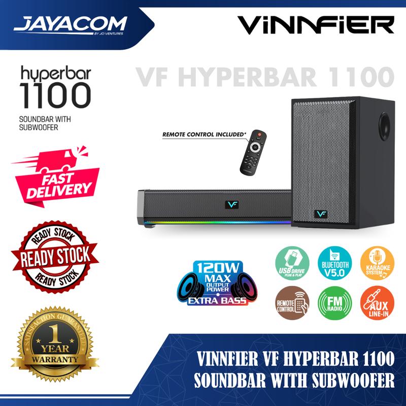 Vinnfier VF Hyperbar 1100 Soundbar with Subwoofer - TikTok Shop Malaysia